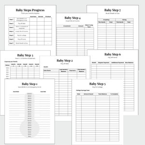 Baby Steps Progress Tracker Printable Planner Pages in A4 and - Etsy