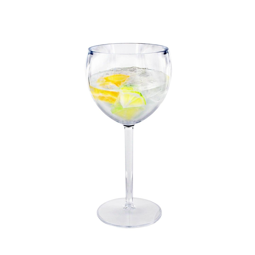 12 X Clear Plastic Reusable Gin Glasses 400ml - Etsy