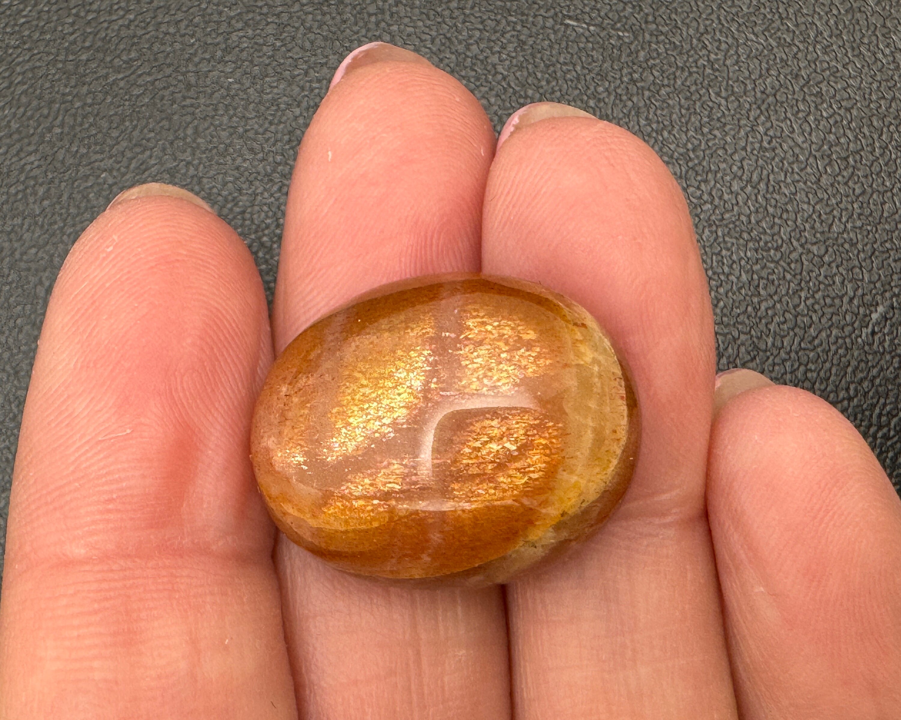 Gorgeous and Shimmery 27.23 Carat Sunstone Cabochon | A Lapidary ...