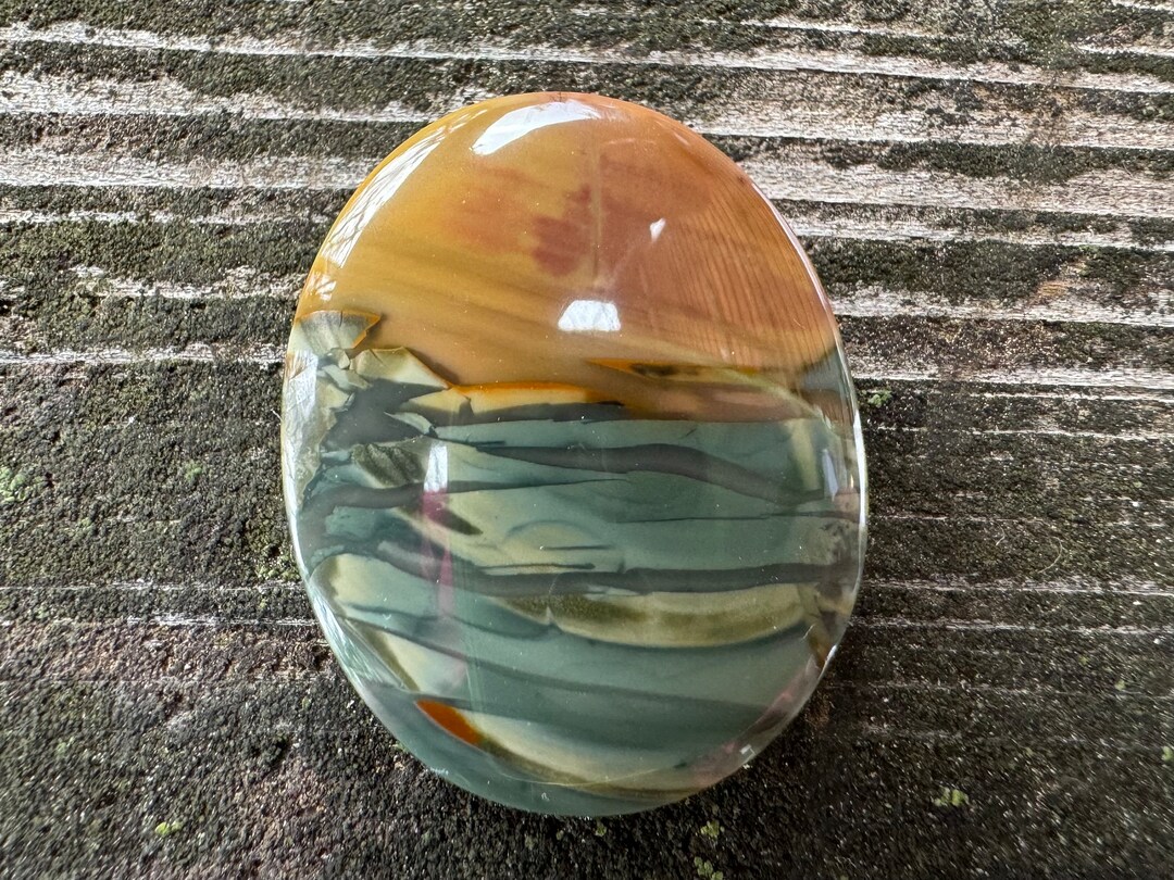 Morrisonite Jasper Cabochon 22.23 Mm X 27.54 Mm, 44.37 Carats ...