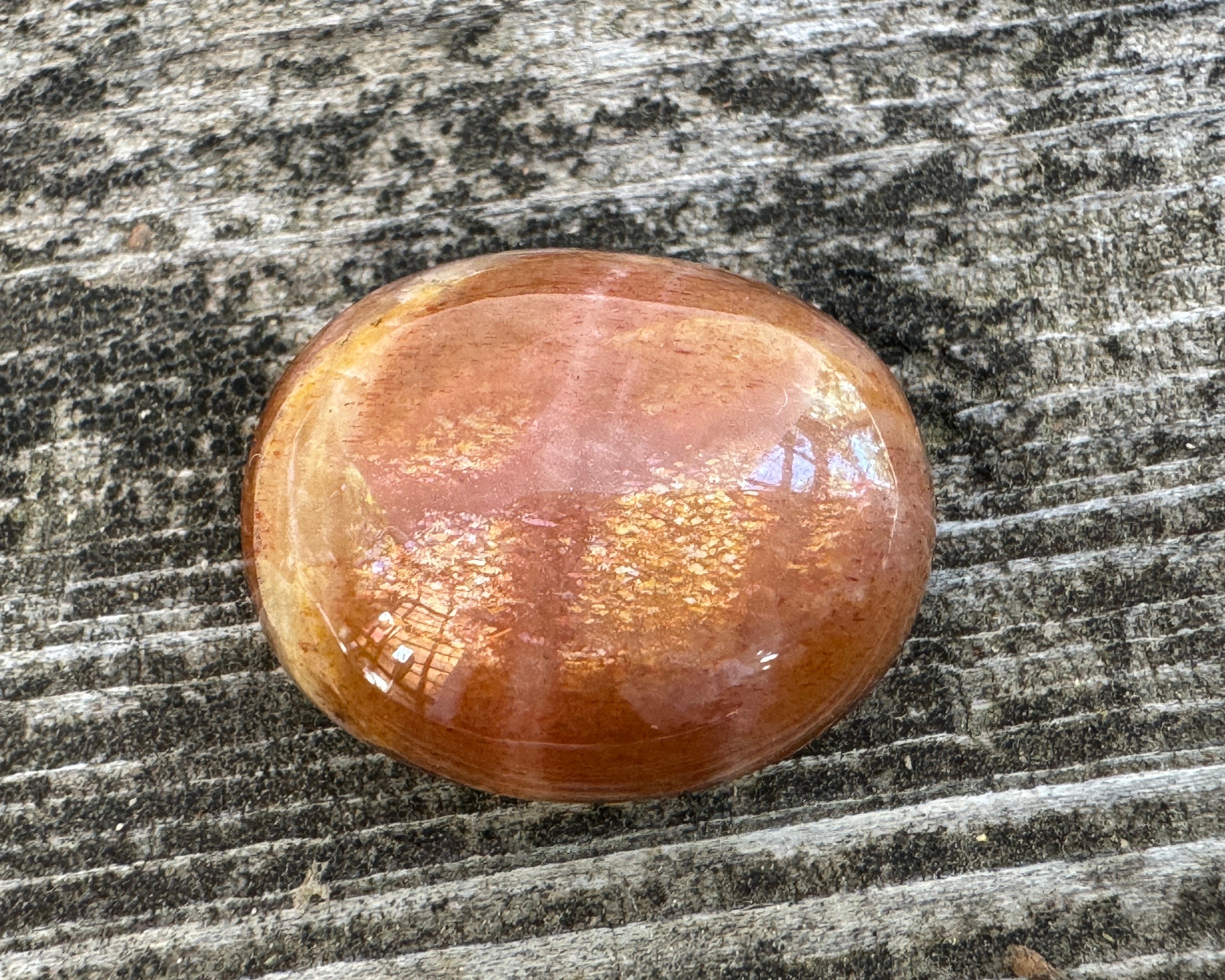 Gorgeous and Shimmery 27.23 Carat Sunstone Cabochon | A Lapidary ...