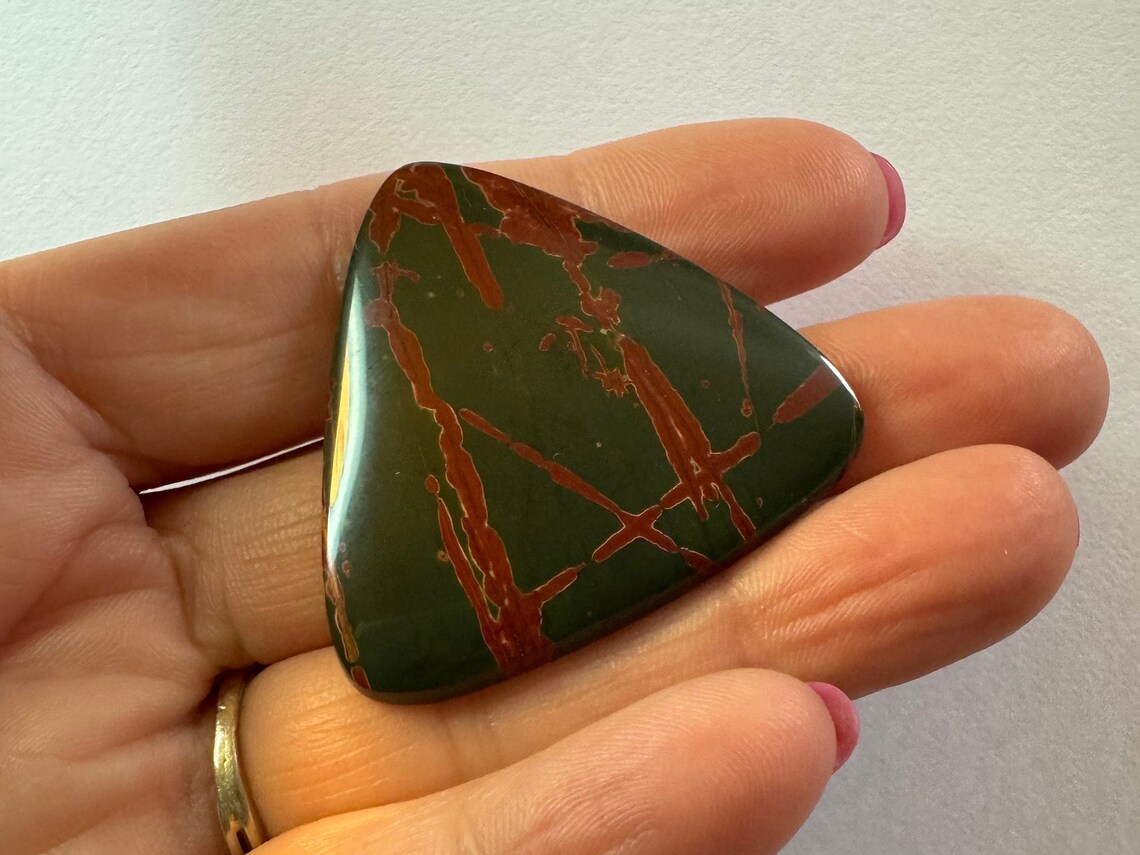 Cherry Creek Jasper Cabochon 40 X 42 Mm Large Cabochon Thick Cabachon ...