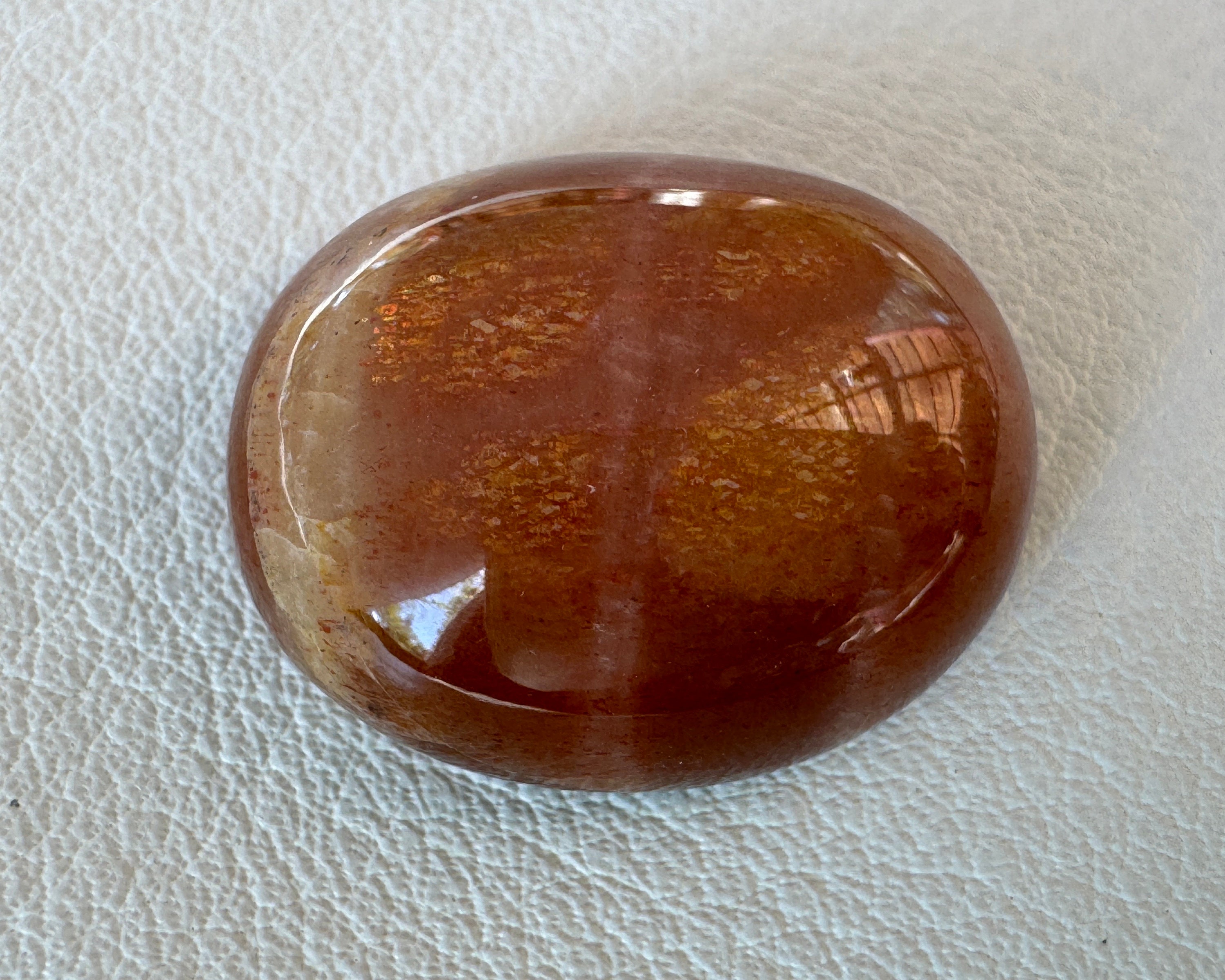 Gorgeous and Shimmery 27.23 Carat Sunstone Cabochon | A Lapidary ...