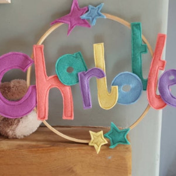 Felt Name Sign - Etsy UK