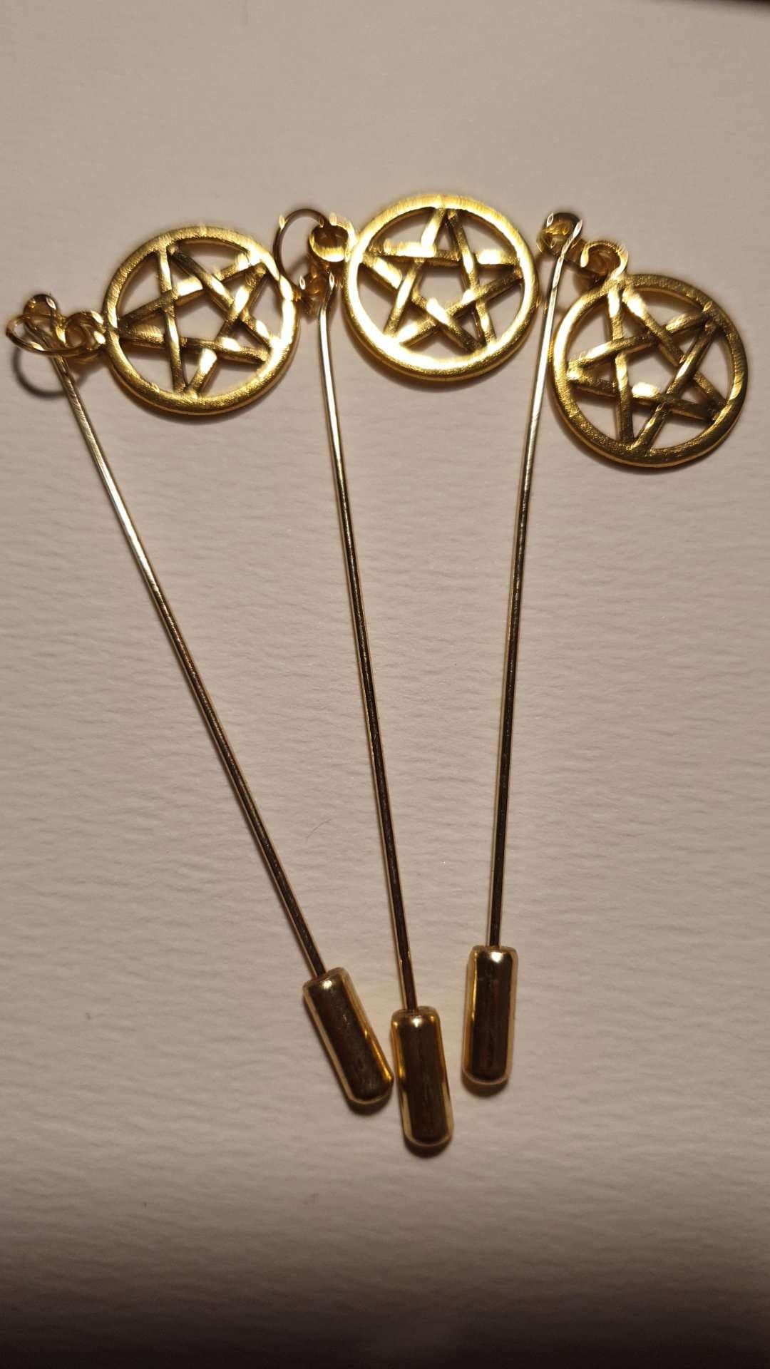 Voodoo Pins Hand Crafted 3 Wicca, Hex, Pagan, Handmade, Altar, Spells ...