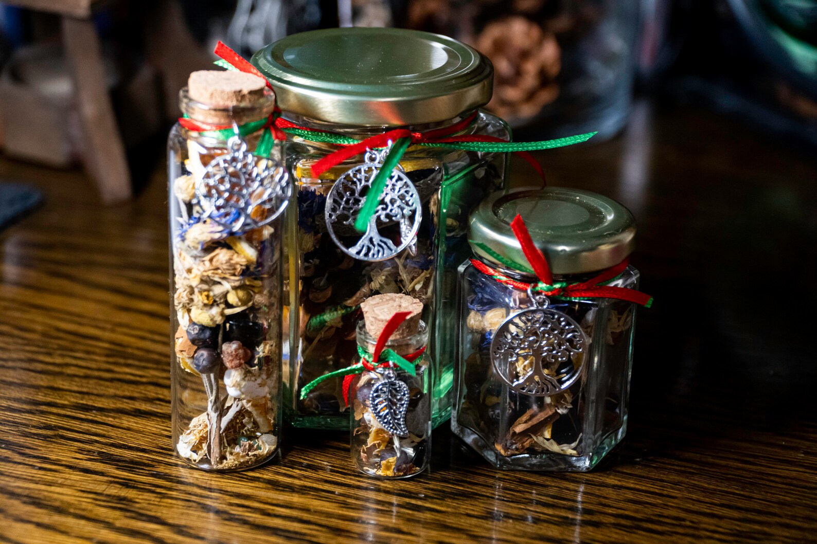 Yule Altar Offering, Herbs, Flowers and Fruits, Wicca, Pagan, Handmade ...
