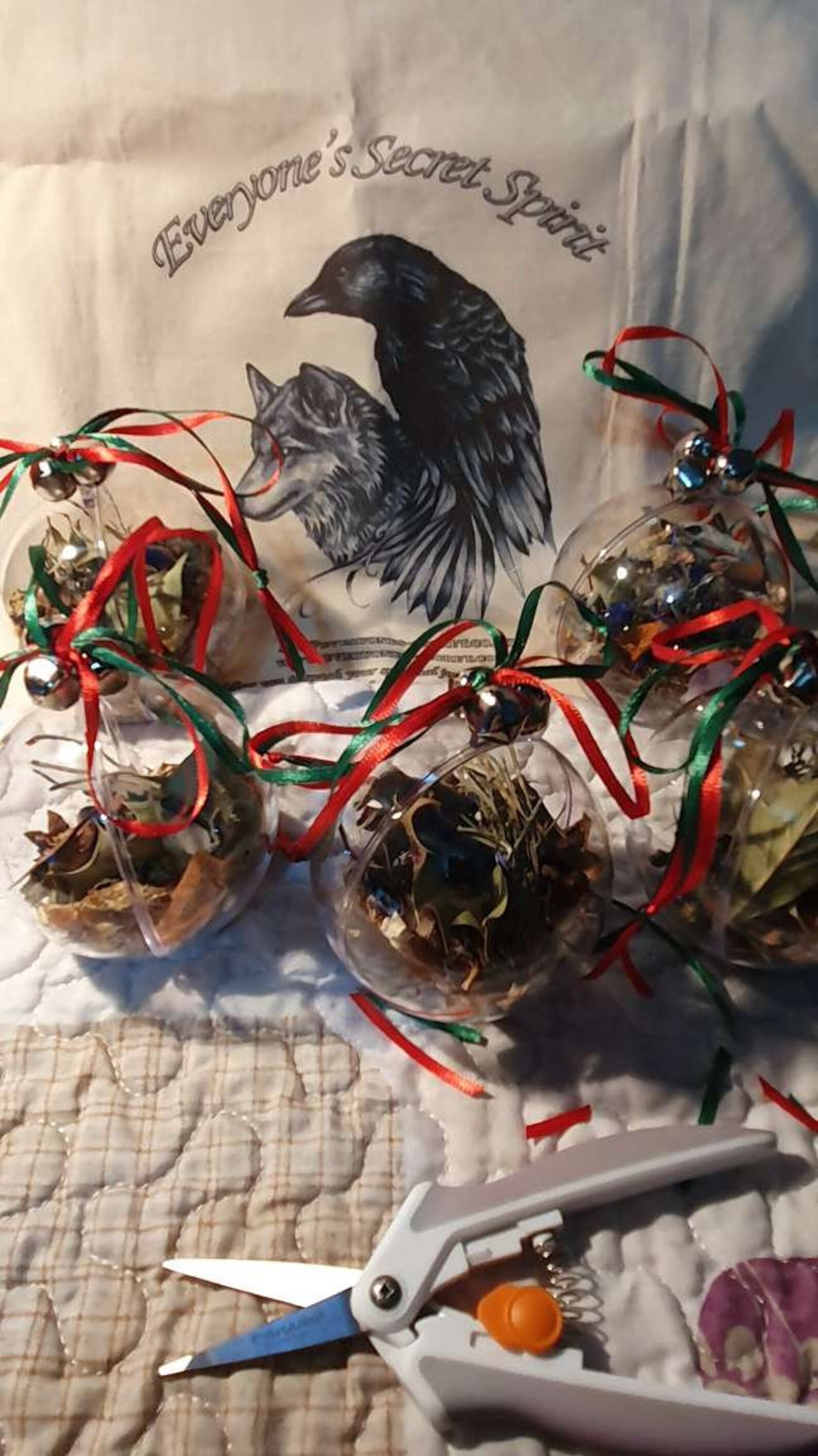 Yule Tree Offering Bauble Peace & Happiness Talisman | Etsy
