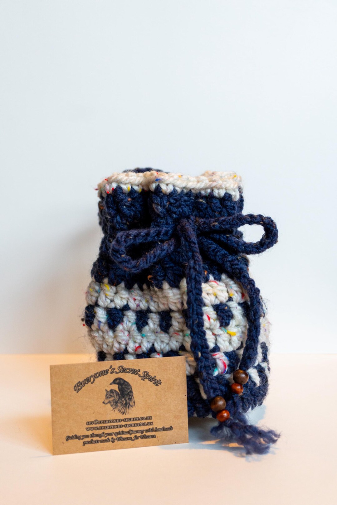 Blue Pattern Belt Bag/pouch Crochet, Handmade, Traveller, Craft Utility ...