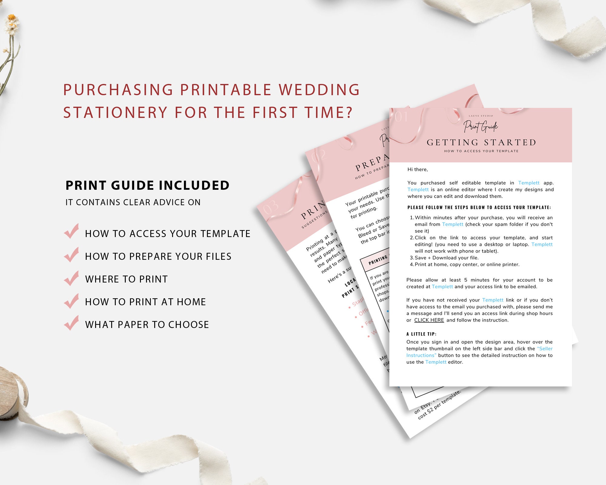 Black and White Wedding Program Printable Wedding Program - Etsy