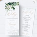 Greenery Gold Wedding Invitation Bundle, Wedding Bundle Template ...