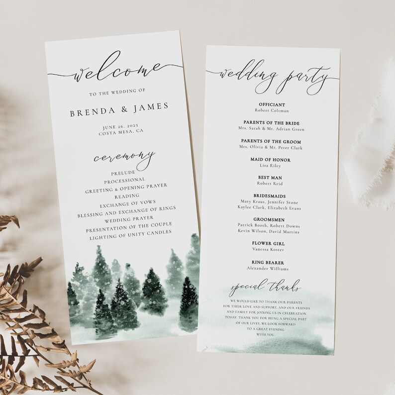 Winter Wedding Sign Template Bundle Wedding Reception Bundle - Etsy