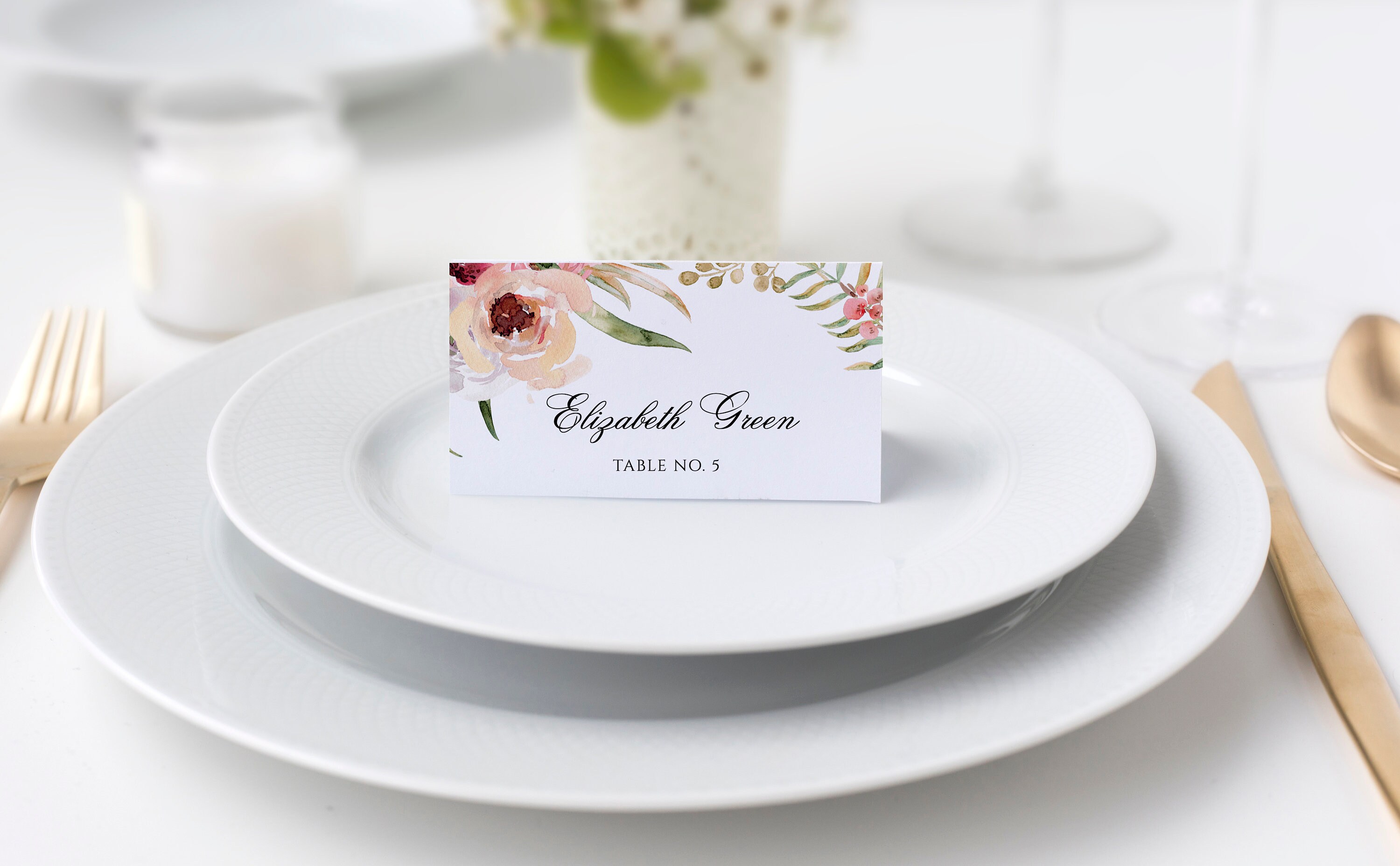 Wedding Place Card Printable Instant Download Wedding Escort - Etsy