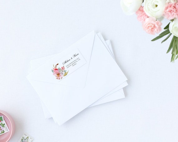 Custom Envelope Address Labels Wedding Addressing Labels | Etsy