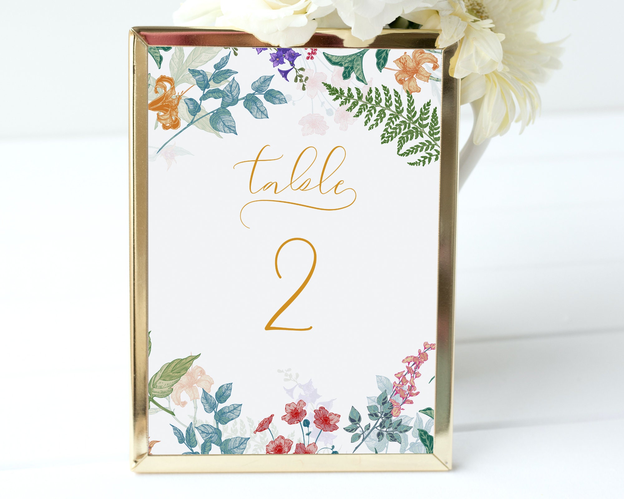 Instant Download Printable Template #001 Table Numbers Printable ...