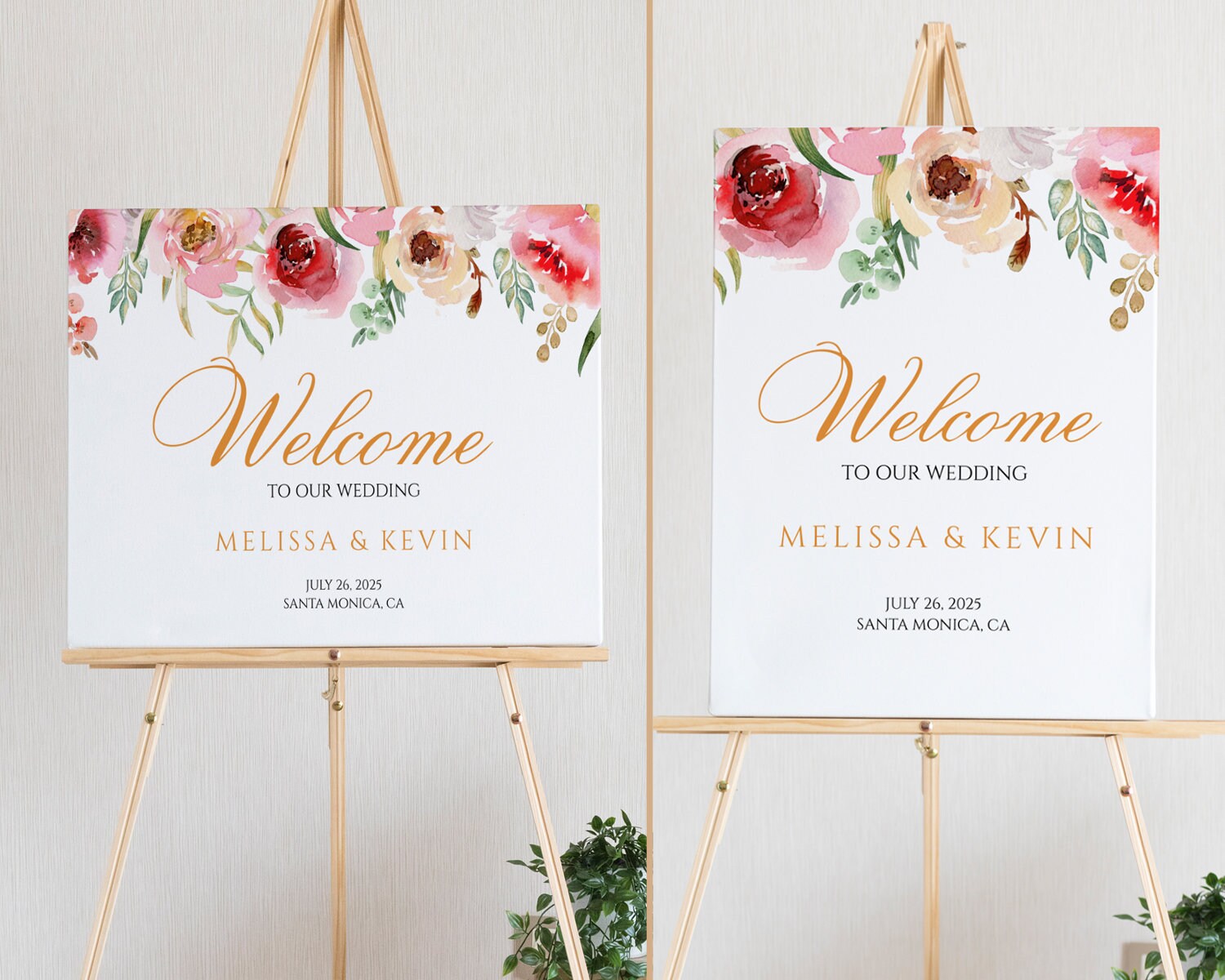 Wedding Welcome Sign Editable Welcome Sign Template Instant | Etsy