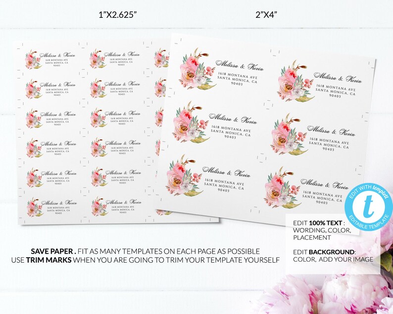 Custom Envelope Address Labels Wedding Addressing Labels - Etsy