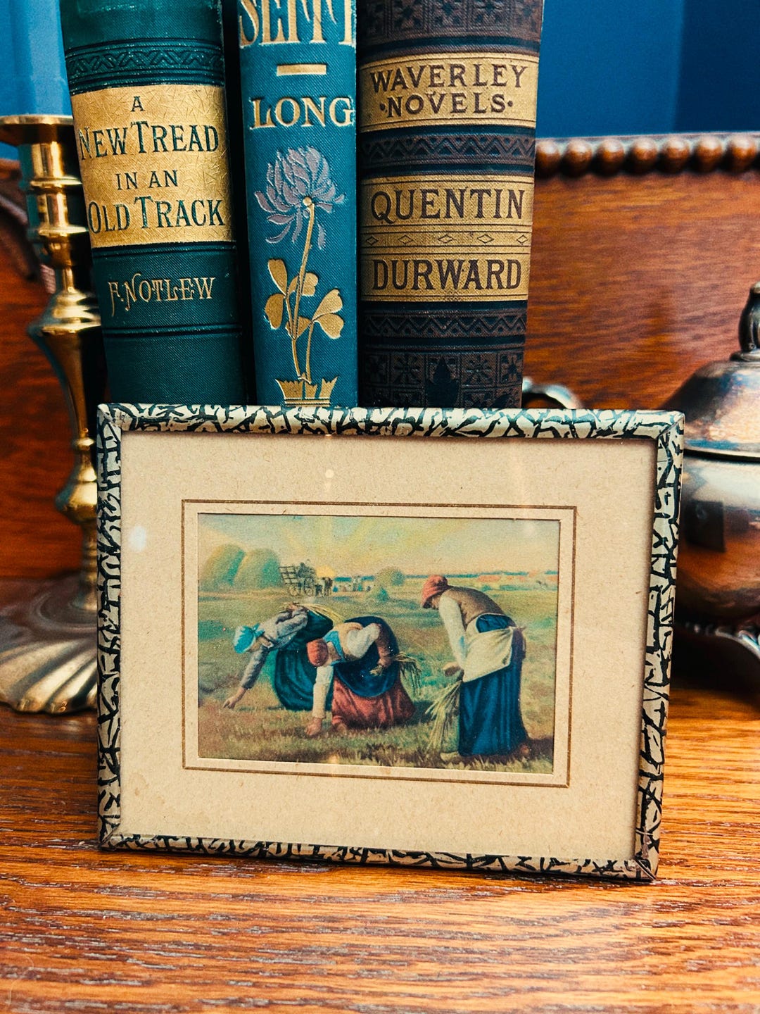 The Gleaners Art Print 1930s Framed Souvenir Glass Wall Hanging 3x5 - Etsy
