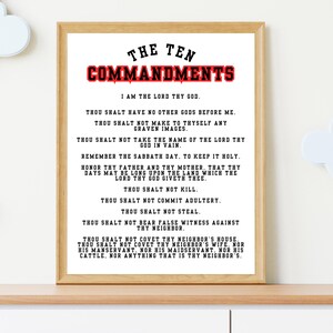 Ten Commandments Poster: Texas SB10 Classroom Requirement (digital ...