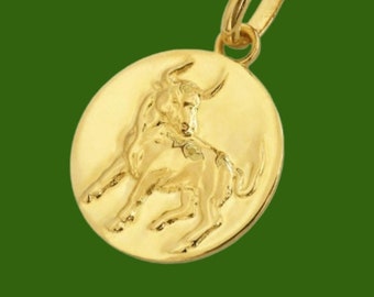 Taurus Medallion Necklace - Etsy