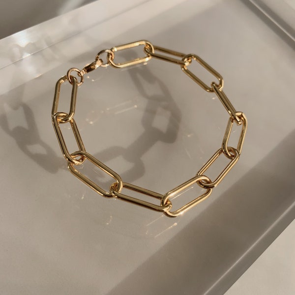 Chunky Paperclip Bracelet - Etsy