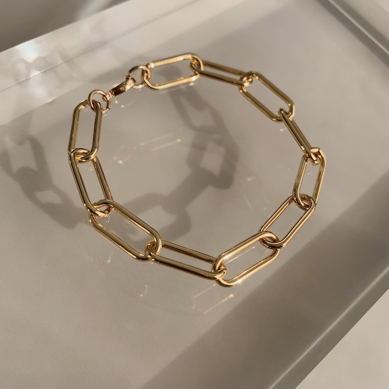 Chunky Paperclip Bracelet - Etsy