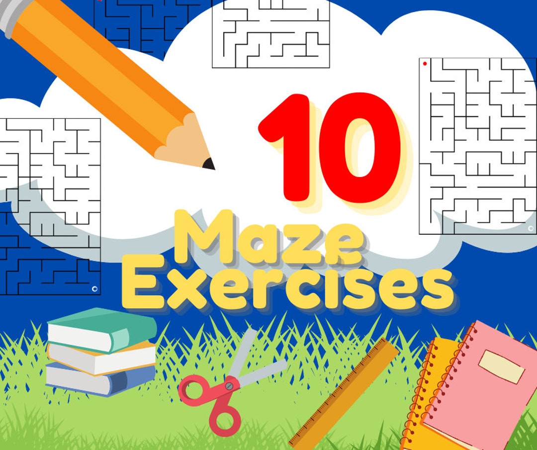 Maze Exercises for Kids | Distance Learning | Quiet Time | Weekend ...