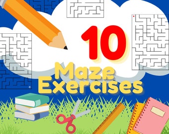 50 Maze Exercises for Kids | Distance Learning | Quiet Time | Weekend ...