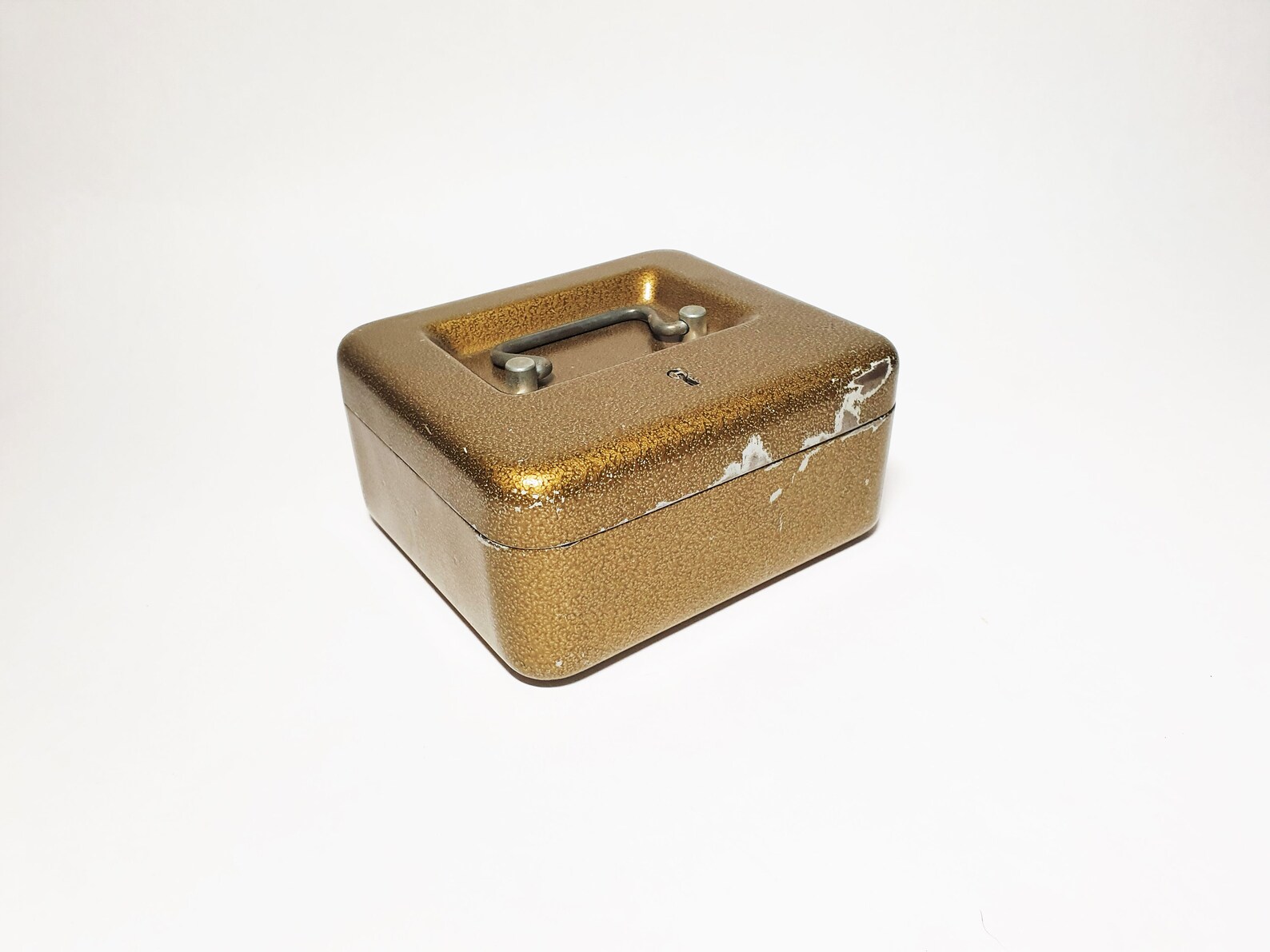 Vintage Gold Colored Money Box With Cash Box Vintage - Etsy