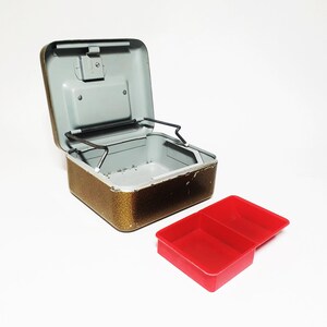 Vintage Gold Colored Money Box With Cash Box Vintage - Etsy