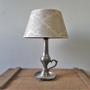 Beautiful Design PURE Pewter Based Table Lamp Special Wave - Etsy