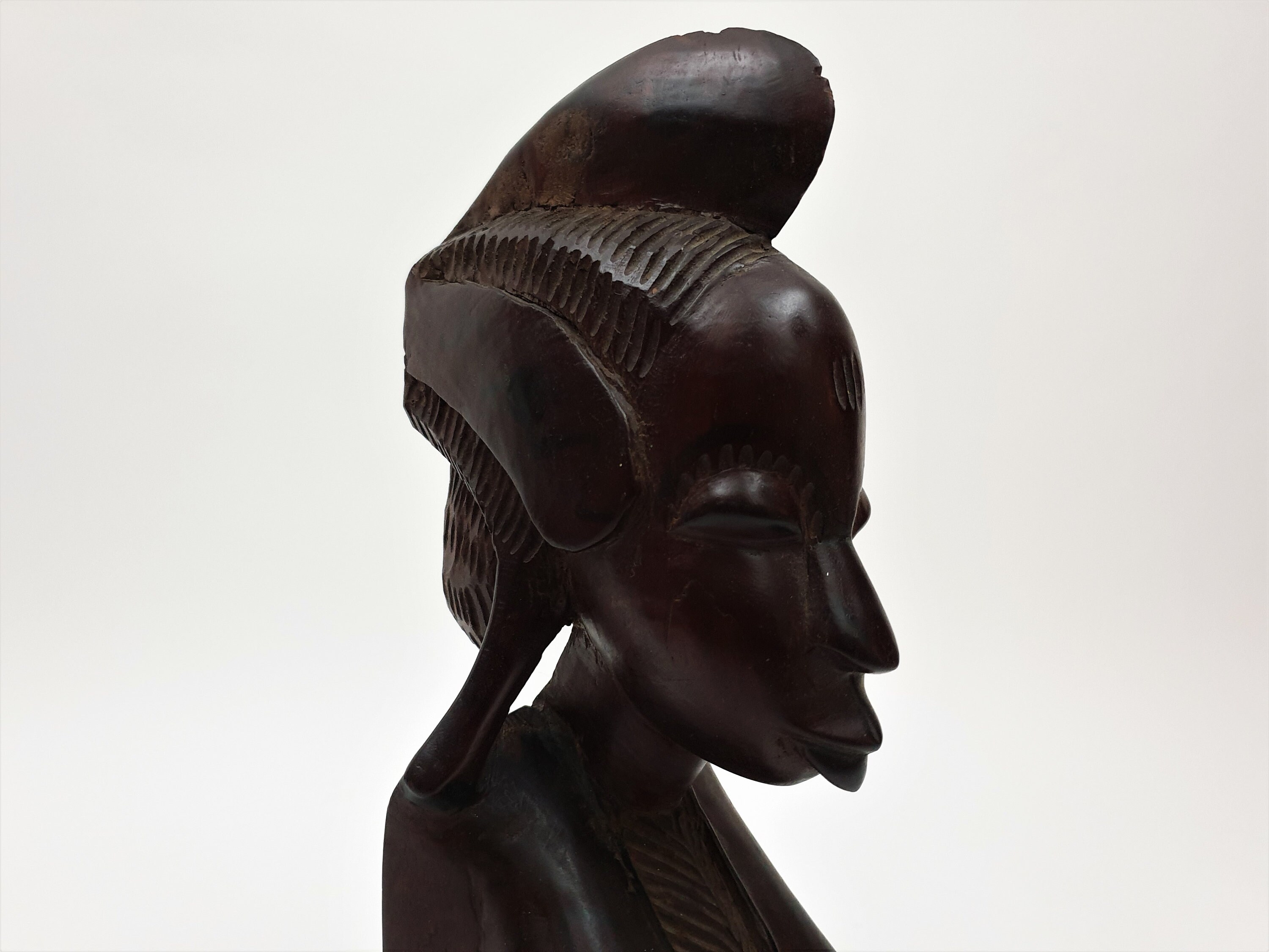 17.7 Handmade African Woman Statue Mahogany Women | Etsy