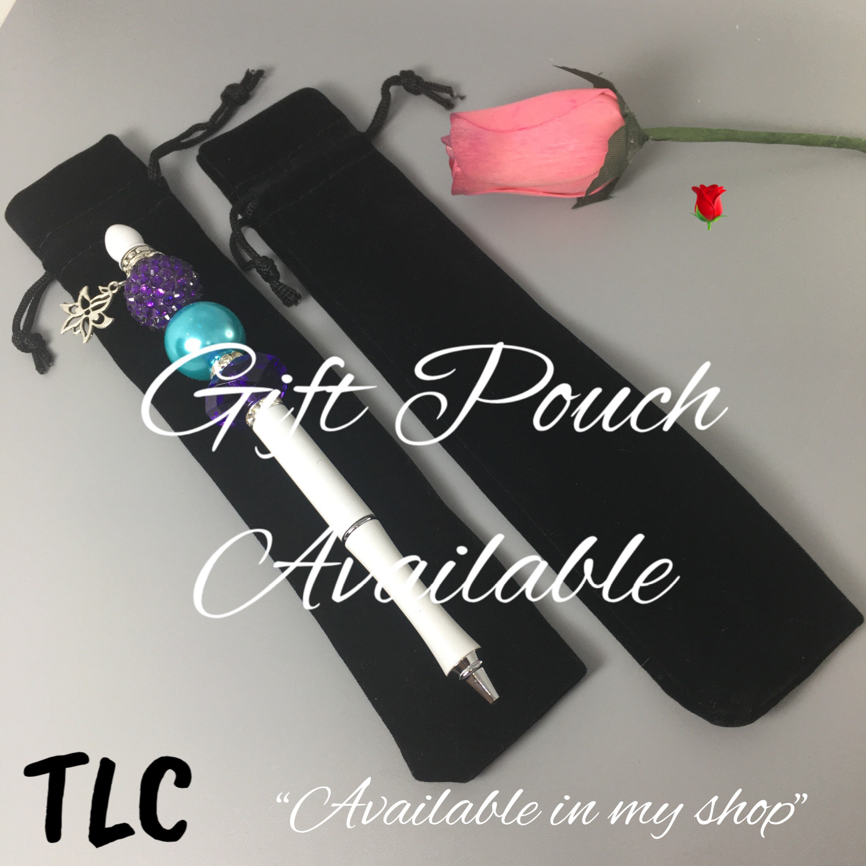 Beaded Pen Ink Refill/metal Beadable Pen Ink Refills/blue and Black - Etsy