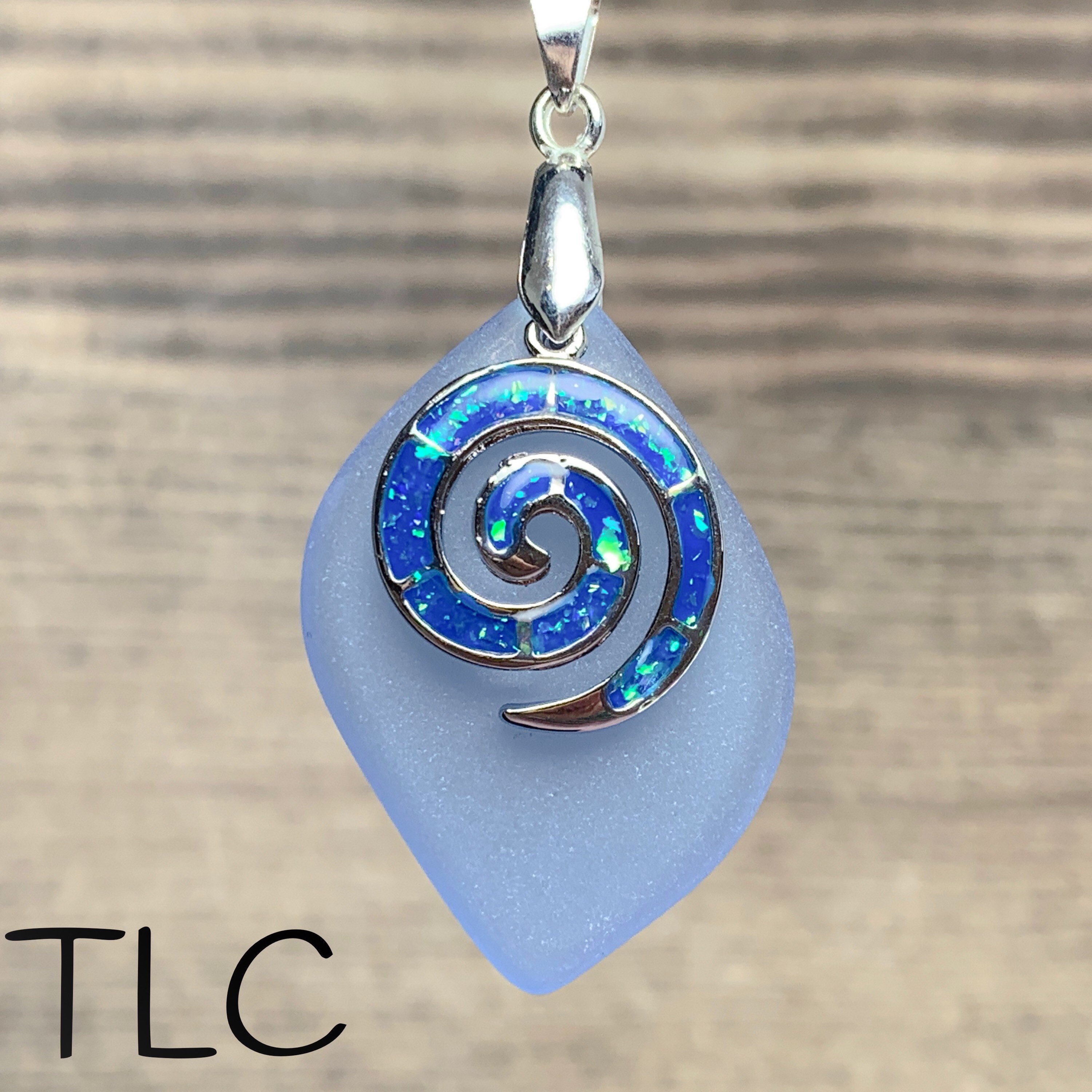 Cultured Sea Glass Snail Shell Necklace/sterling Silver Chain and ...