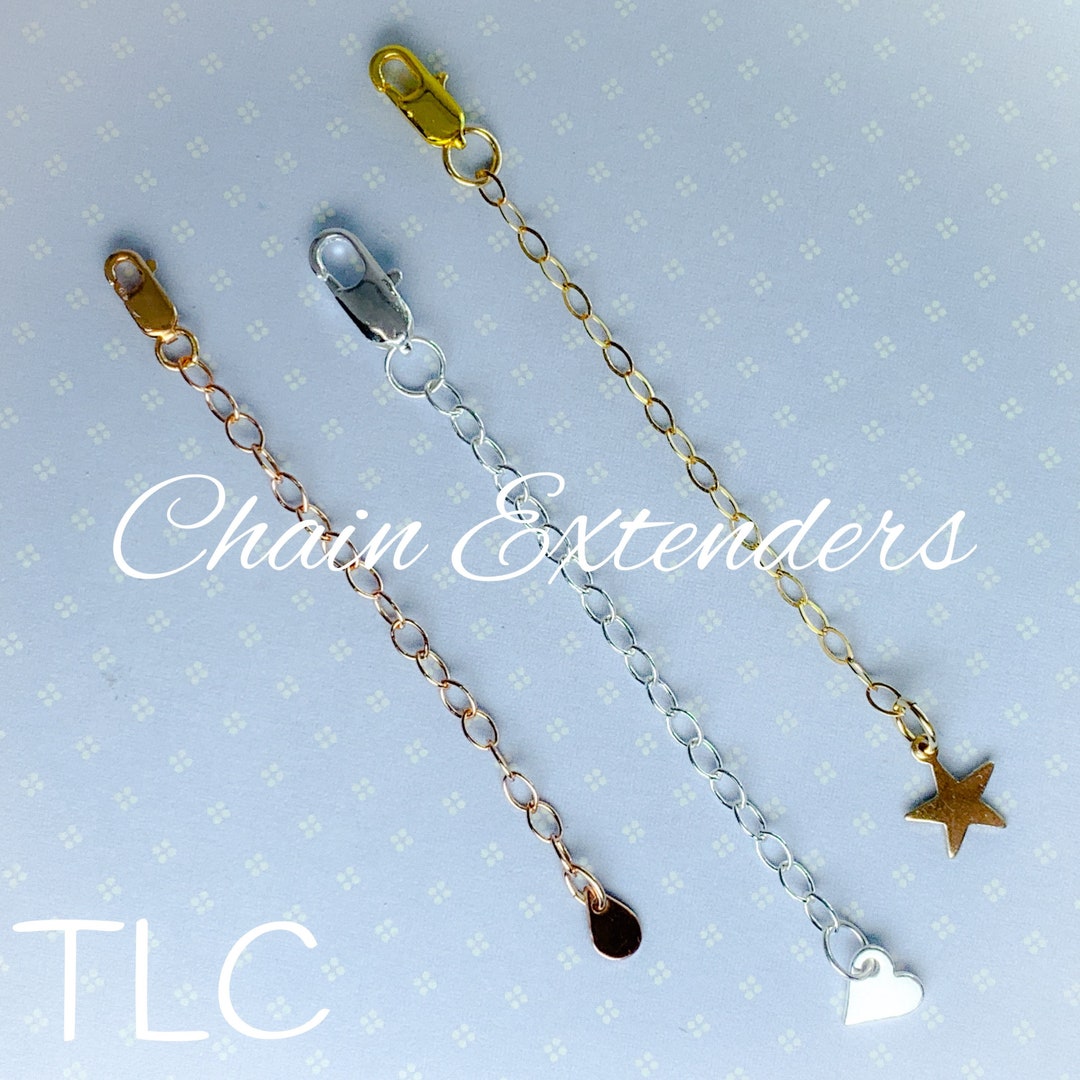Chain Extenders/sterling Silver/18k Gold Filled/rose Gold Filled/any ...