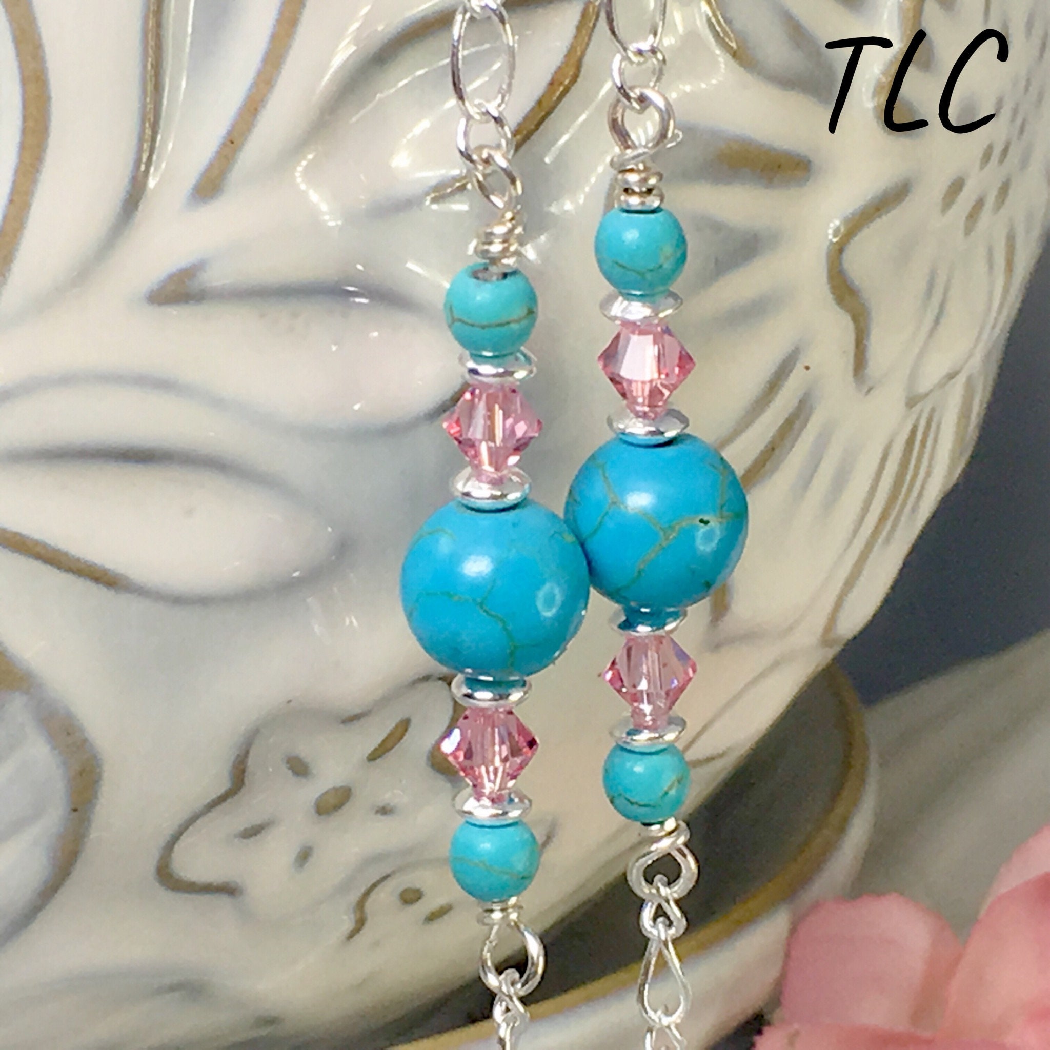 Sterling Silver Belly Chain/matching Anklet/turquoise Body - Etsy