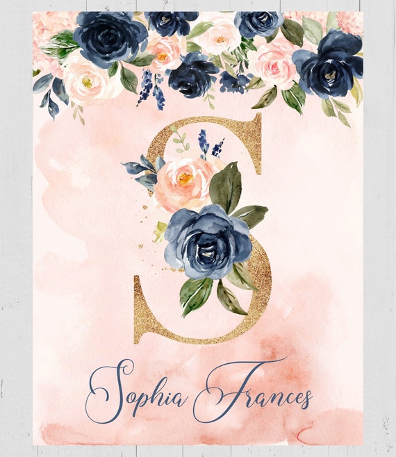 Monogram Baby Blanket Baby Girl Gift Baby Girl Personalized - Etsy