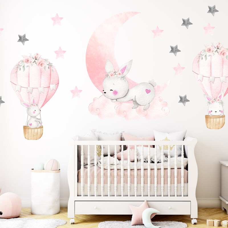 Bunny Wall Decal - Etsy