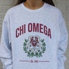 Embroidered Chi O Western Sweatshirt - Chi Omega Wear - Sorority ...