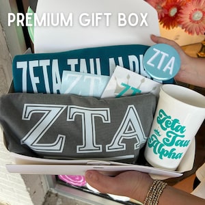 Zeta Tau Alpha Sorority Gift Boxes | READY TO SHIP! | Sorority Shirts ...