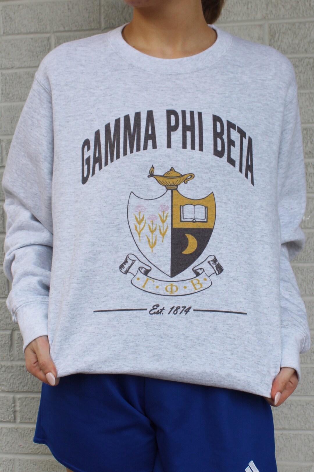 Gamma Phi Beta Crest Sweatshirts and T-shirts Sorority Merch and Greek ...