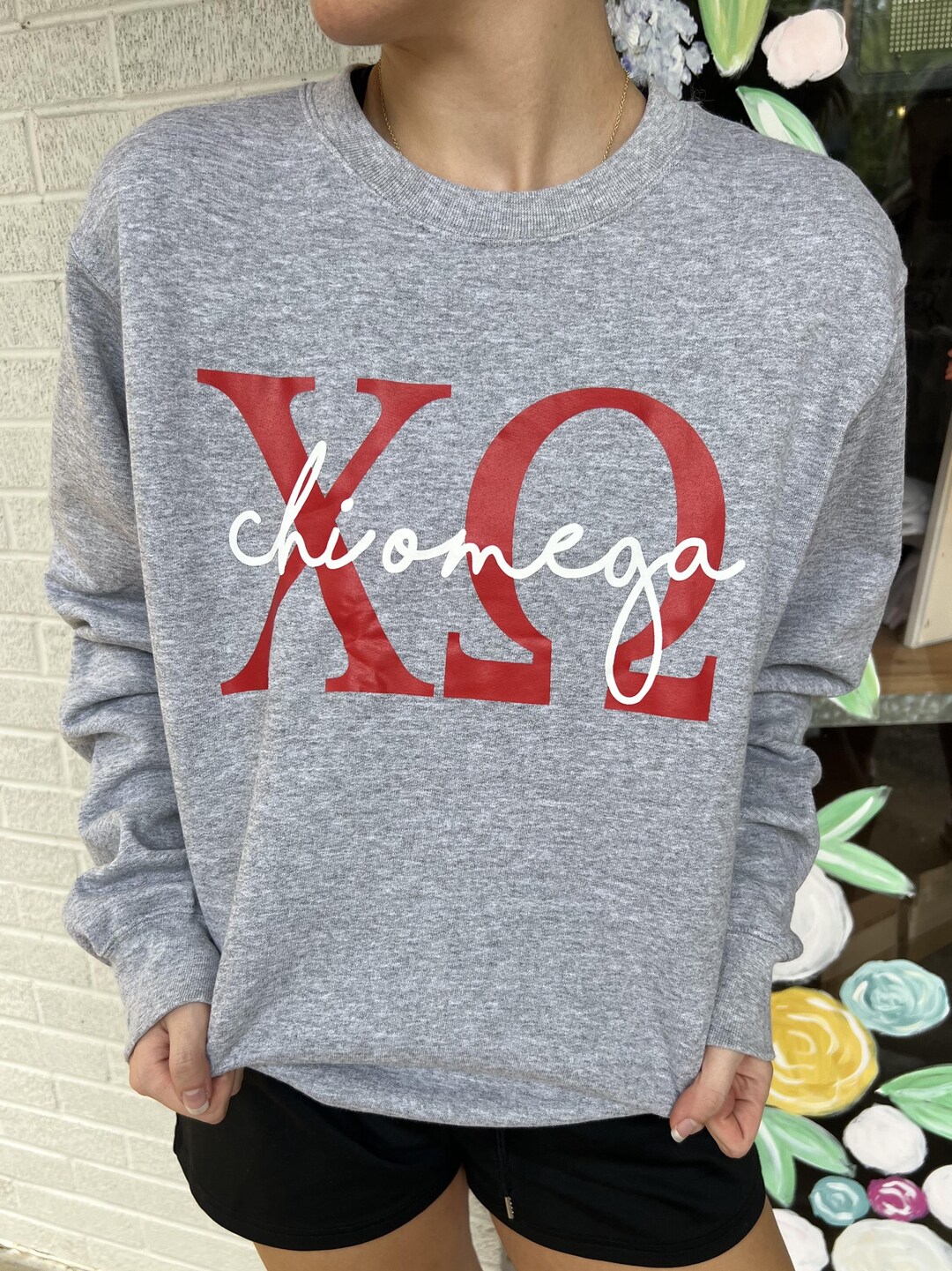 Chi Omega Sweatshirt: Greek Letter Sorority Apparel - Etsy