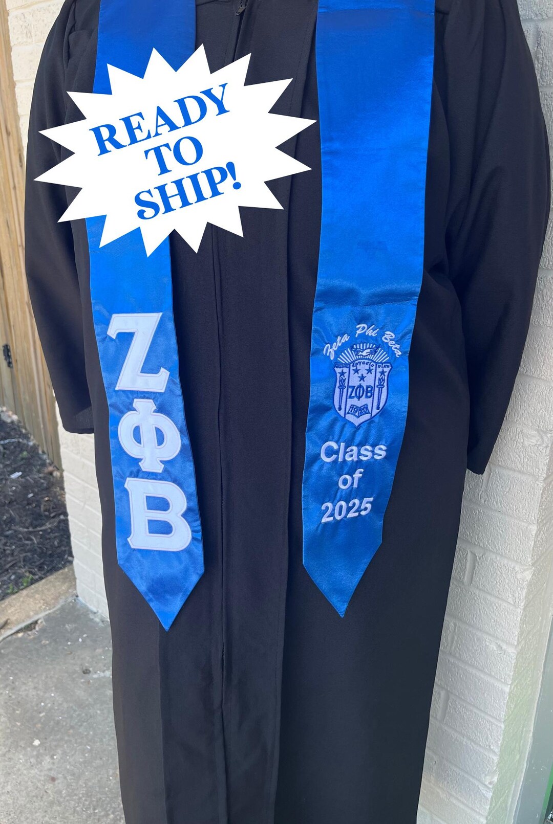 Zeta Phi Beta Class of 2025 Graduation Stole, Sorority and Greek ...