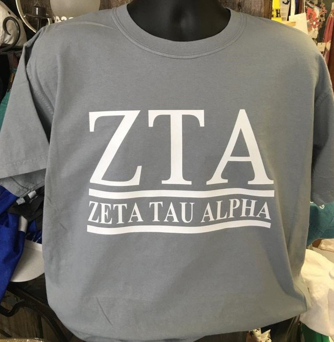 Custom Zeta Tau Alpha Sorority Shirt - Multiple Comfort Color Styles ...