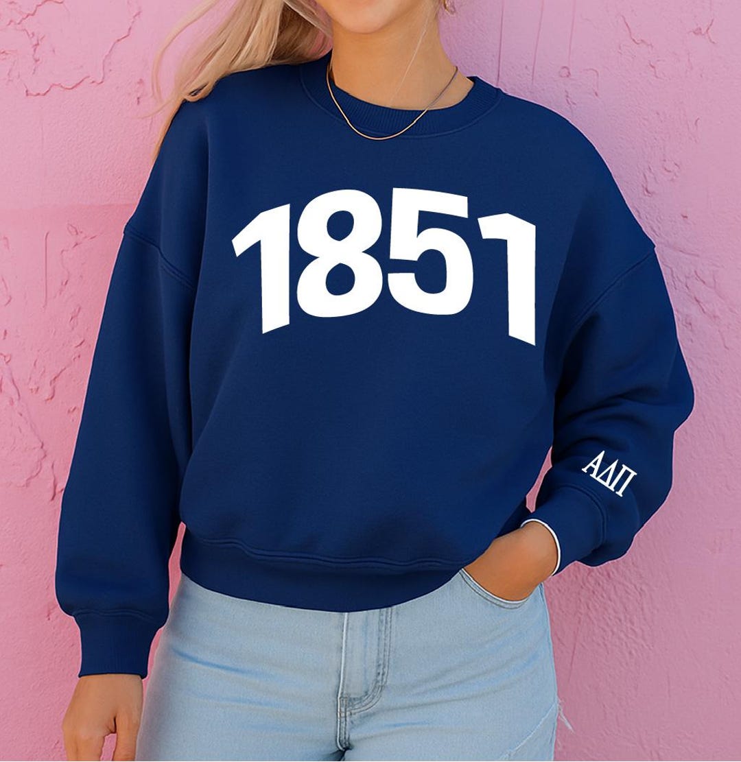 Alpha Delta Pi Established Date Sweatshirt | Sorority Merch and Greek ...
