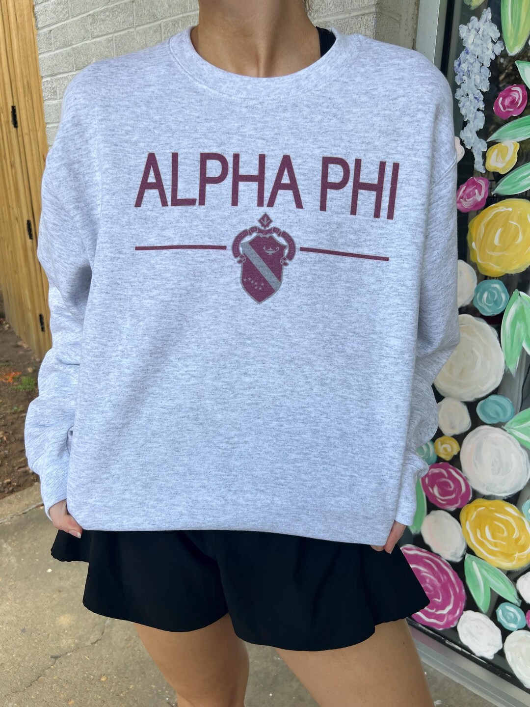 Alpha Phi Classic Crest Sweatshirts and T-shirts | Aphi Sorority Merch ...