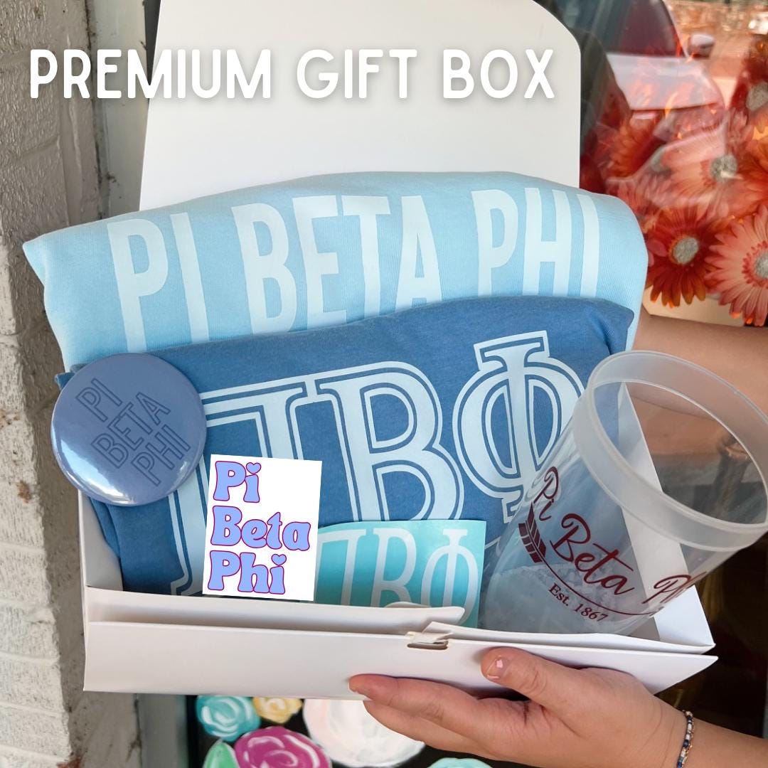 Pi Beta Phi Sorority Gift Box: T-shirt, Sweatshirt, Cup - Etsy