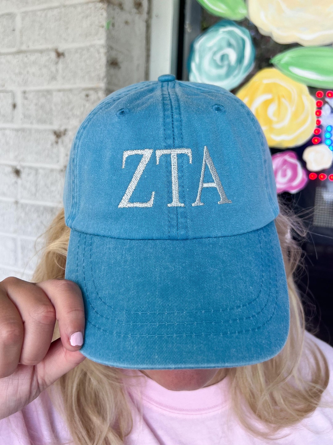 Zeta Tau Alpha Embroidered Greek Letter Hats | Sorority Merch and Greek ...