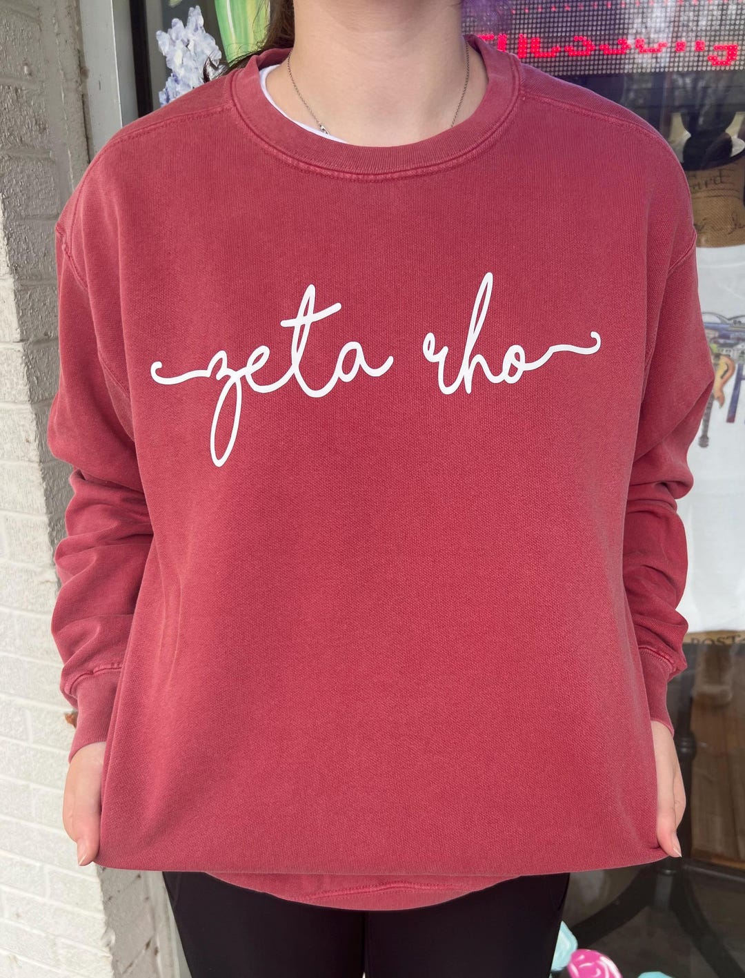 Zeta Rho Shorelines Comfort Colors Sweatshirt | AXO Sorority Merch ...
