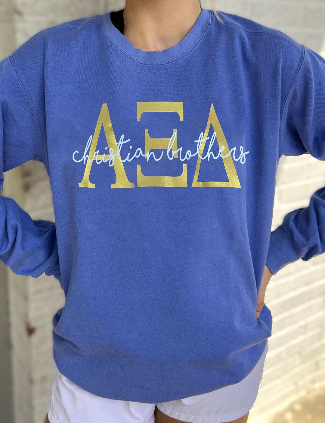 CUSTOM Alpha Xi Delta Greek With Script Sweatshirts and T-shirts | Axid ...