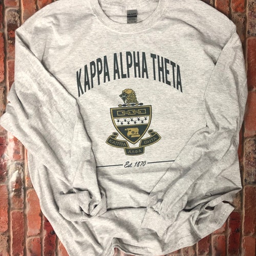 Kappa Alpha Theta Classic Crest Sweatshirts and T-shirts - Etsy